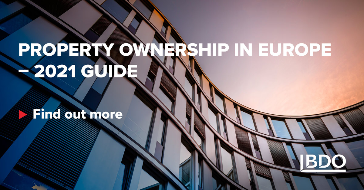 European Property Tax Guide 2021 - BDO